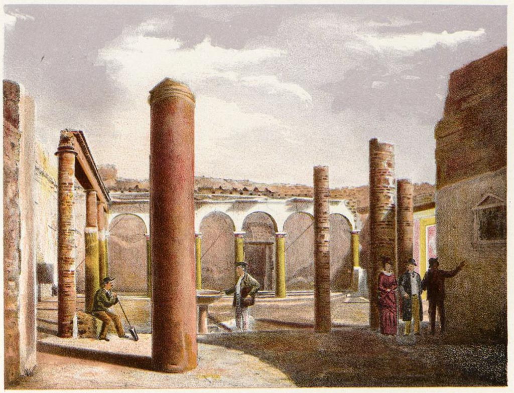 IX.7.20 Pompeii. Late 19th century. Looking across atrium from entrance.See Niccolini F, 1890 ...